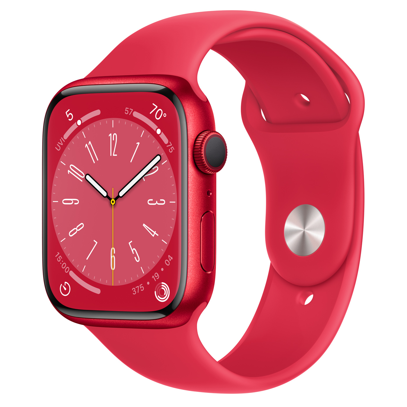 Apple Watch Series 8 Aluminum GPS 45MM Red Sport Band R u V ng C a